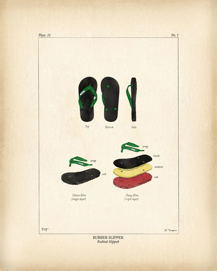 Lauren Trangmar 8"x10" Rubber Slipper Print | Native Books